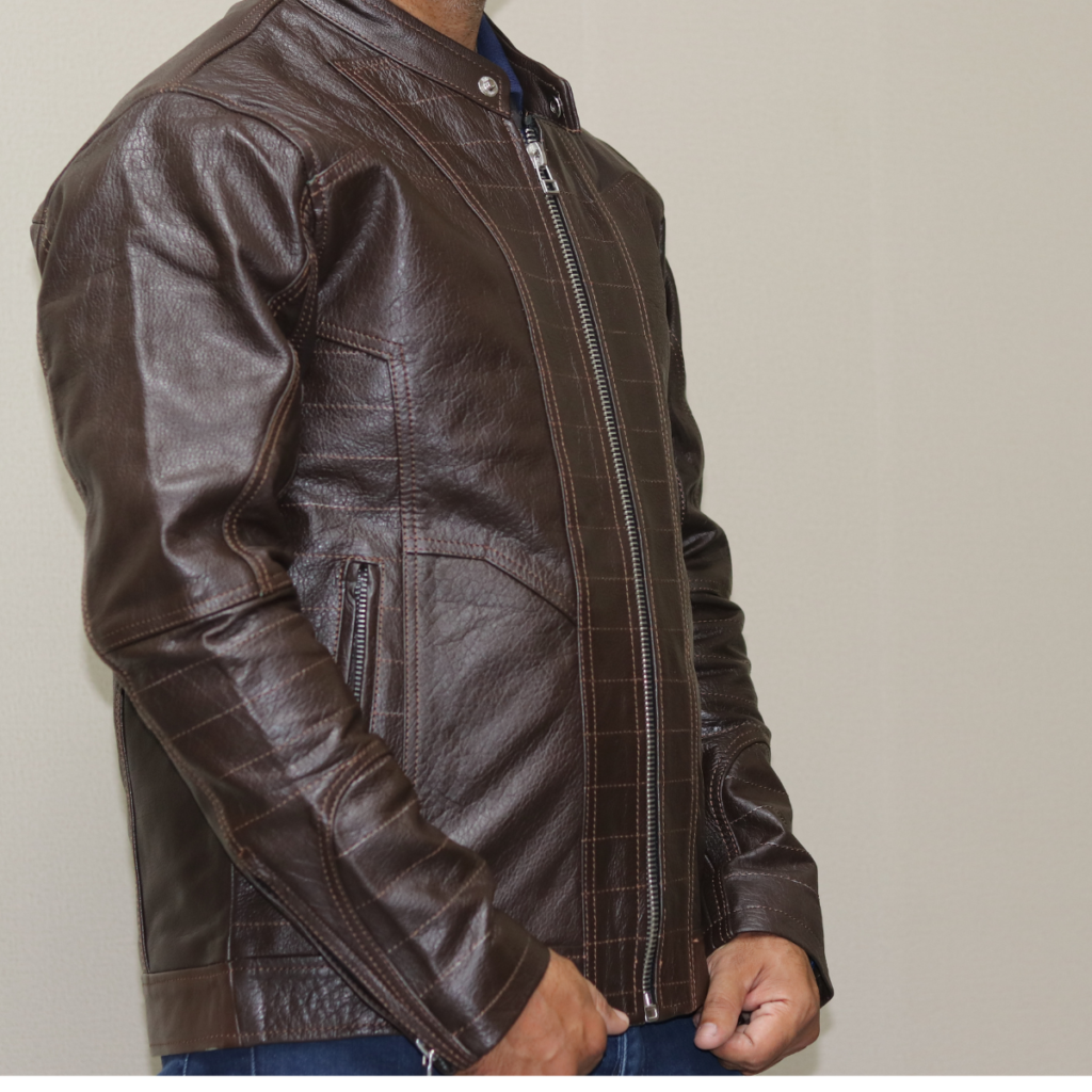 Dark Brown Leather Jacket - 2FZR Dark Brown – Mender Leather Factory
