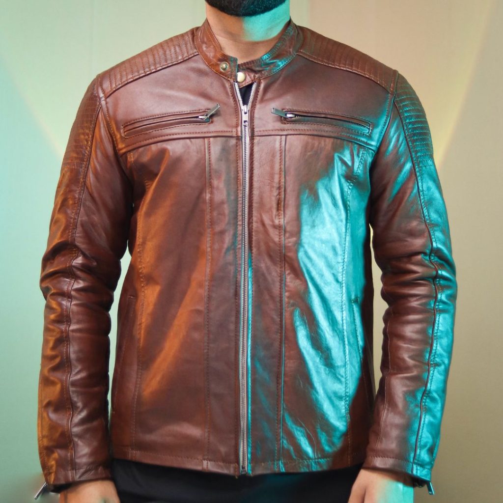 Sheep Leather Jacket – 333 - Terry Brown - Mender Leather Factory